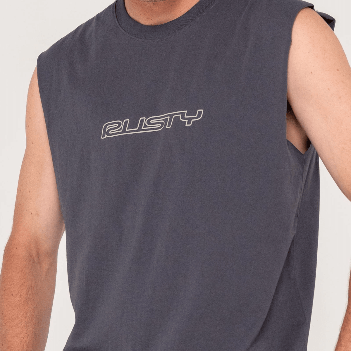 Rusty Flip Daddy Graphic Muscle - carbon – Splash Swimwear