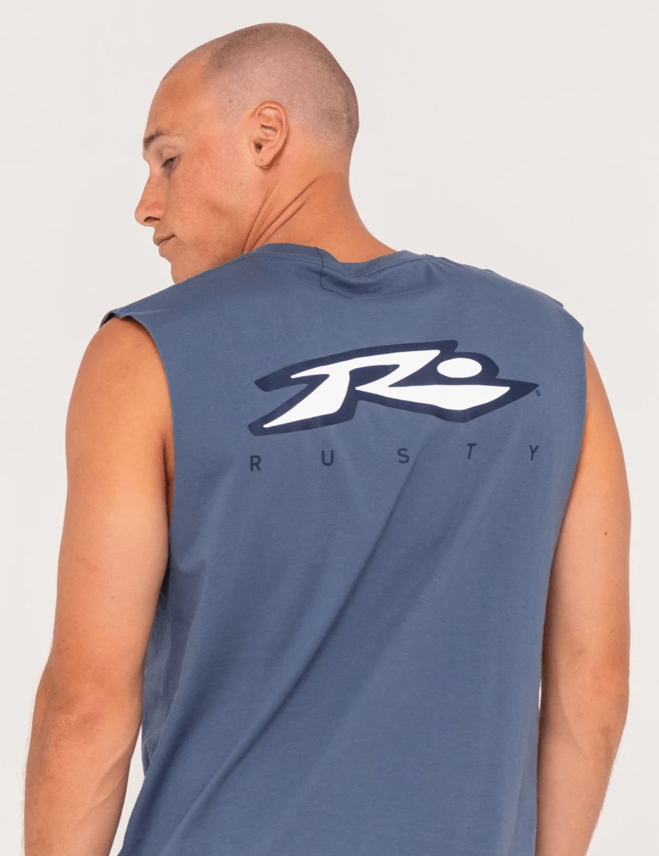 Rusty Flip Daddy Graphic Muscle - NVB – Splash Swimwear