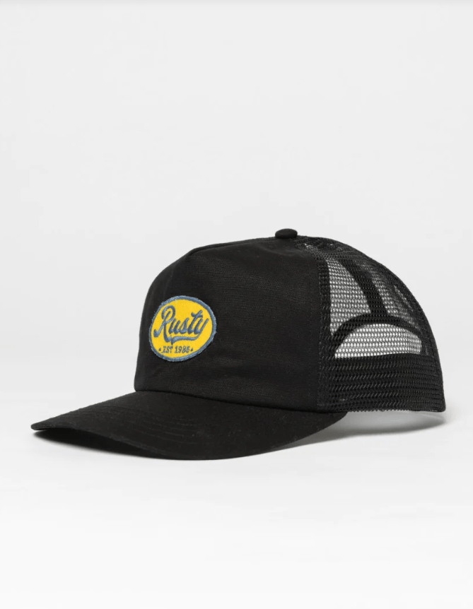Stacks On Surf Trucker Cap - Black – Splash Swimwear